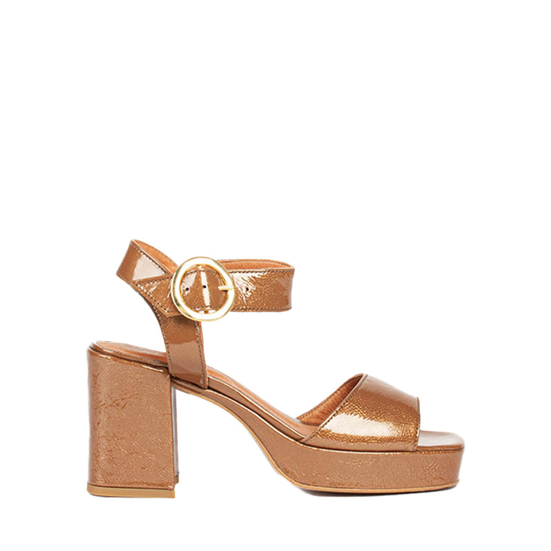 Bukela Cille Bronze Platform Sandals