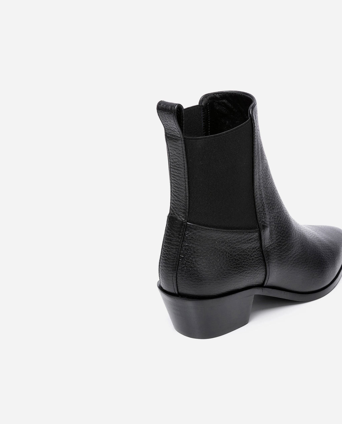 FLATTERED WILLOW LEATHER BLACK BOOTS