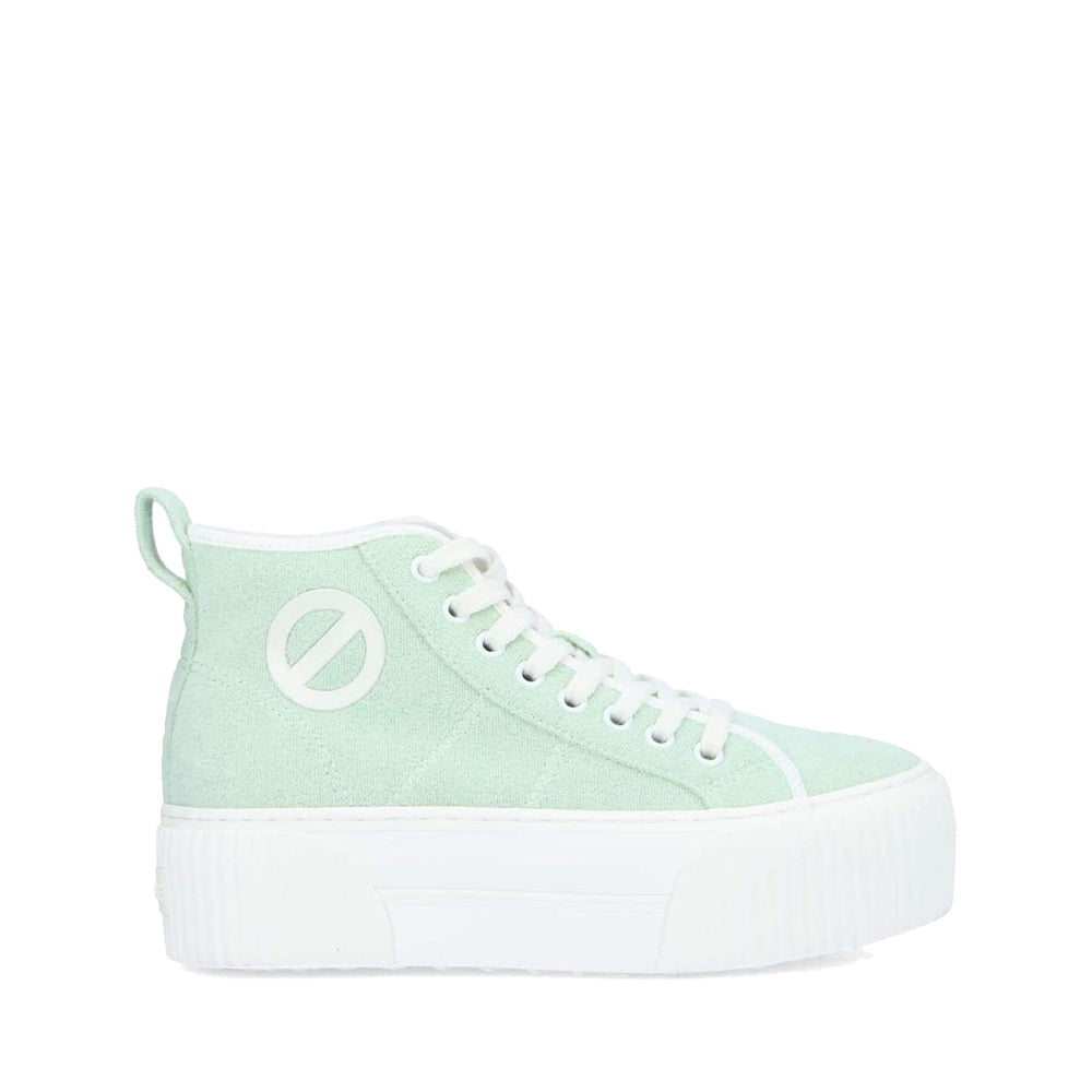 No Name Iron Mid Side Sponge Aqua Hi Sneakers