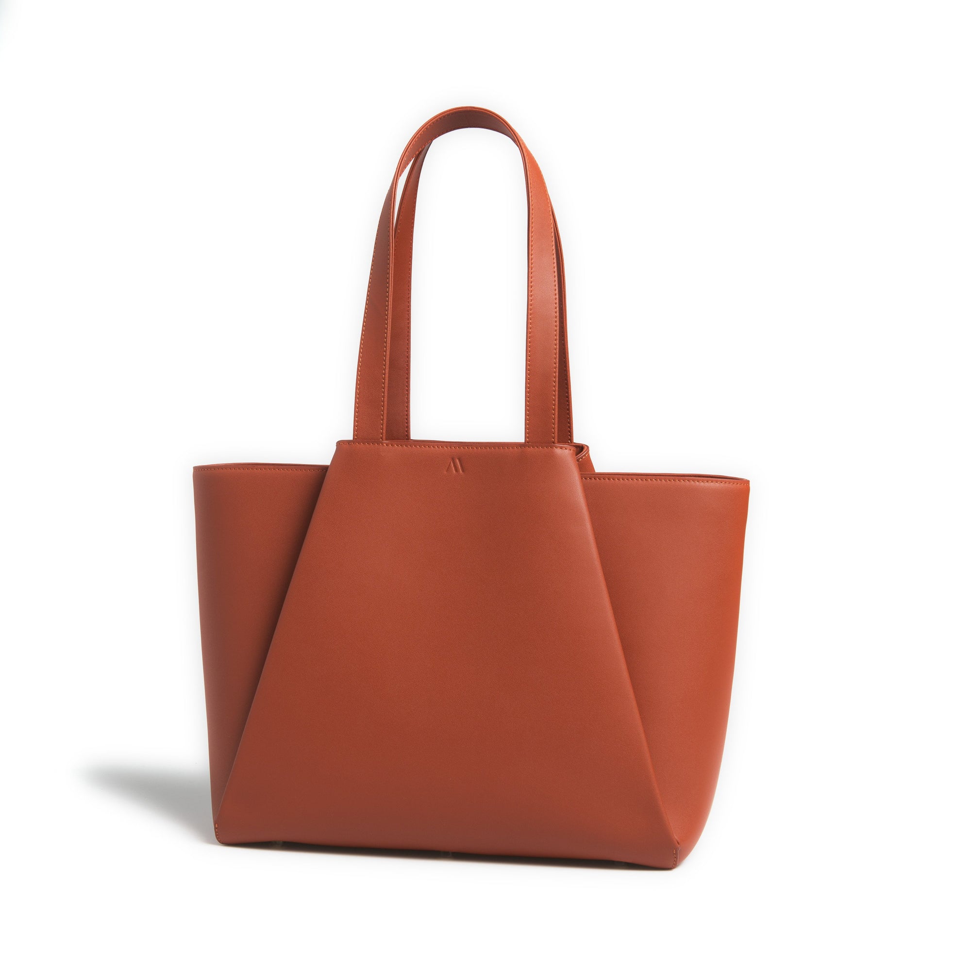 Midi Pyramid Terracotta Bag