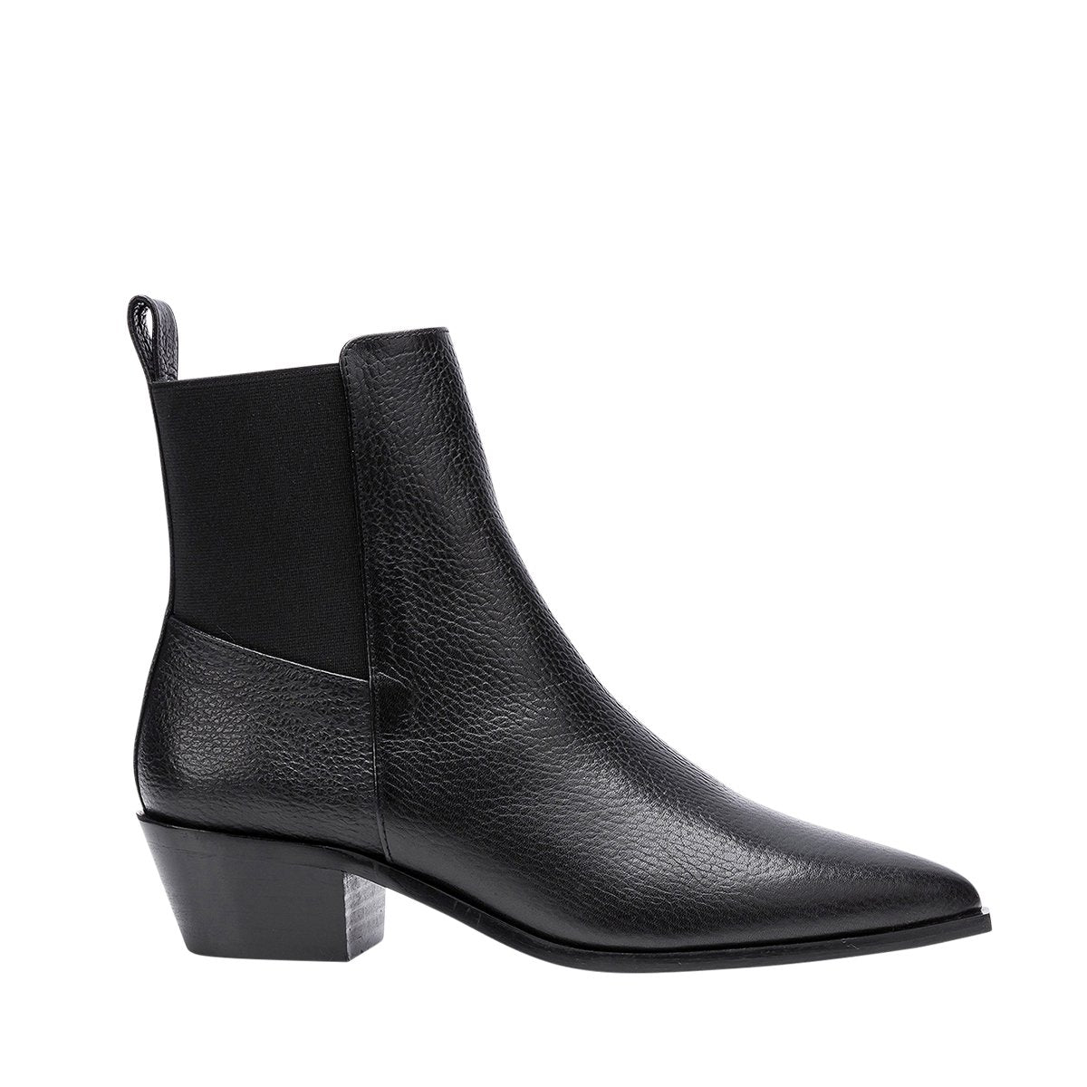 FLATTERED WILLOW LEATHER BLACK BOOTS